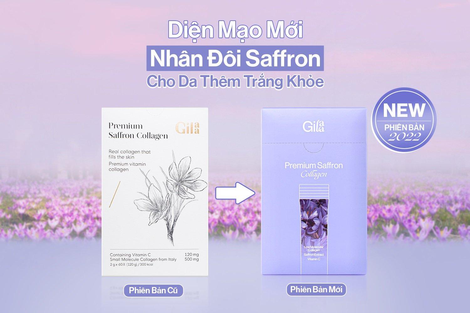 Review bột uống Gilaa Premium Saffron Collagen: diện mạo mới, X2 ...